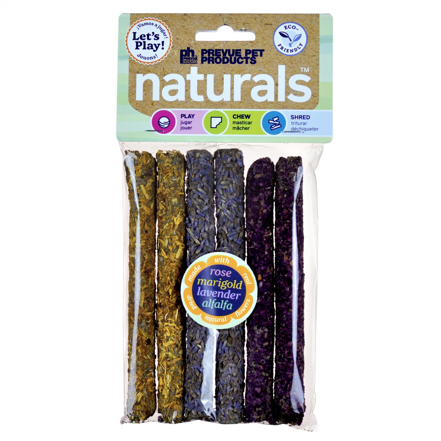 Natural Flower Chew Sticks (8 Count Display Box) 87516 Prevue Pet Products