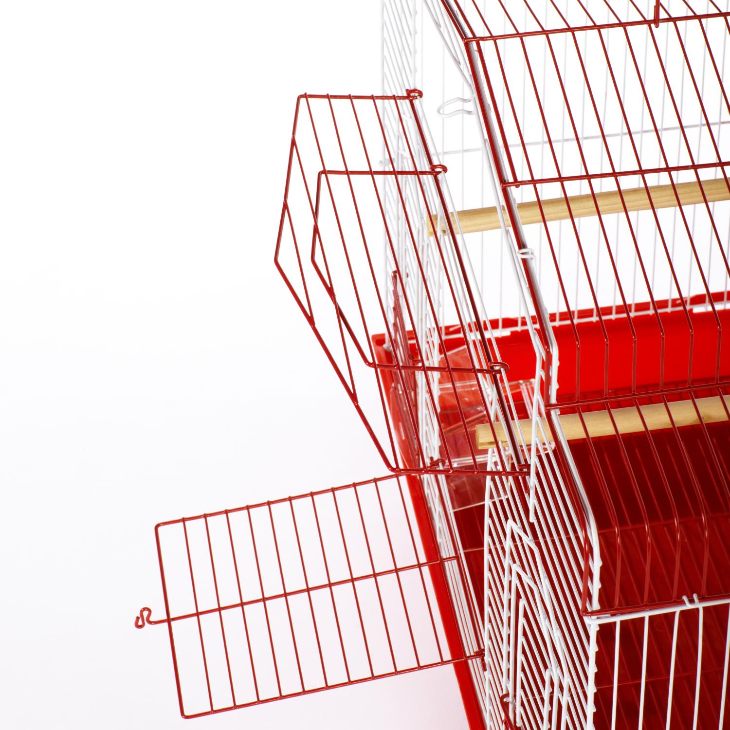 Cockatiel Flight Bird Cage-Red/White SP50041 Prevue Pet Products